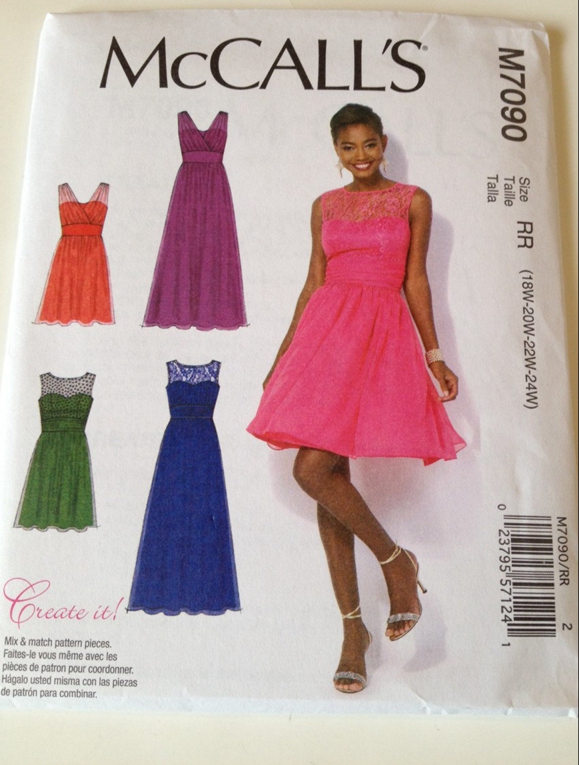 Plus-size Dresses Sewing Pattern Mccall's M7090 Sizes | Etsy
