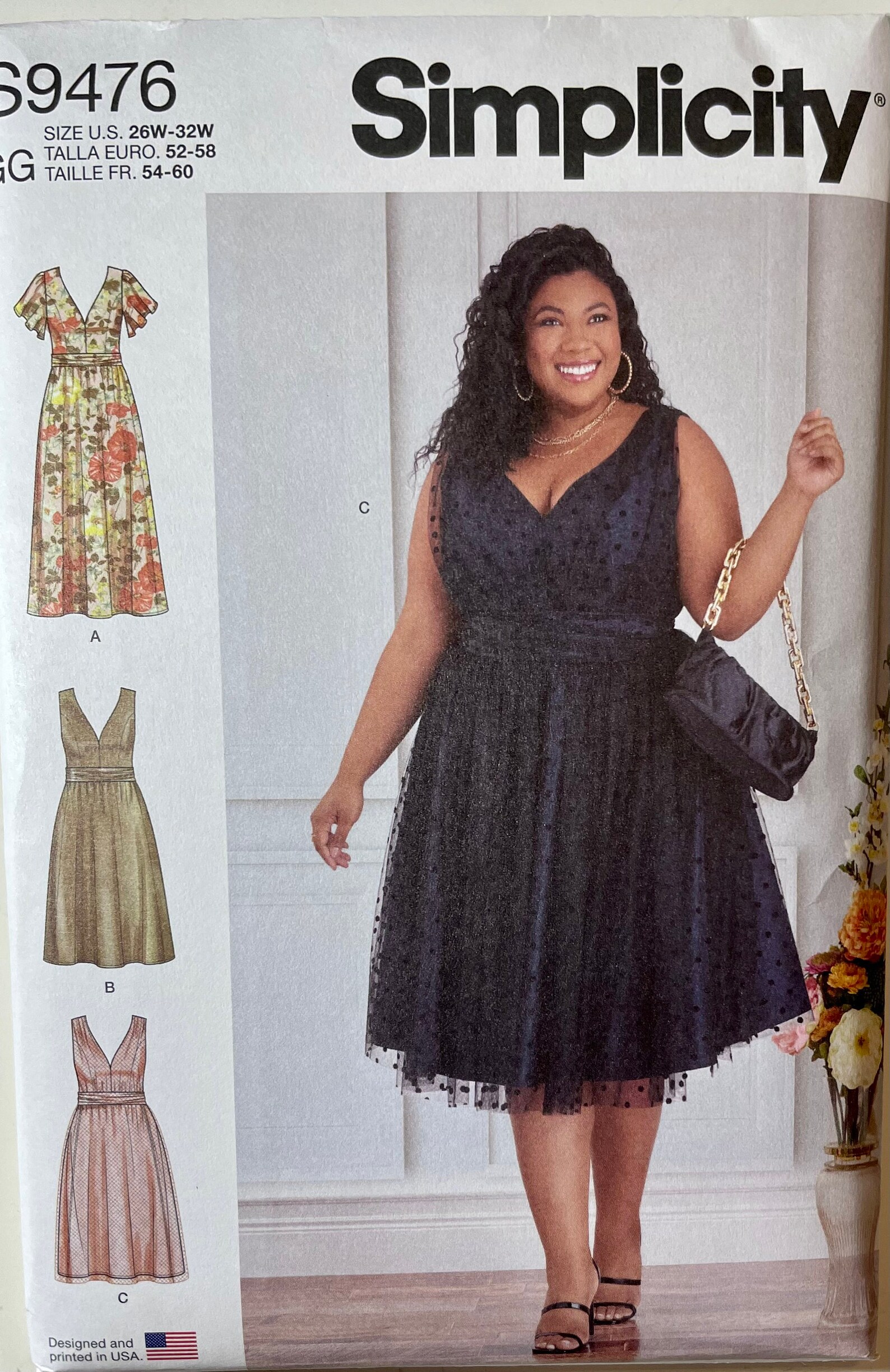 Womens Plus-size Dresses Sewing Pattern Simplicity S9476 | Etsy