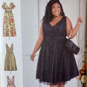 Womens Plus-size Dresses Sewing Pattern Simplicity S9476 Sizes 26W-32W ...