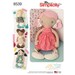 Doll and Doll Clothes Sewing Pattern Simplicity 8539 15 Inch Stuffed ...