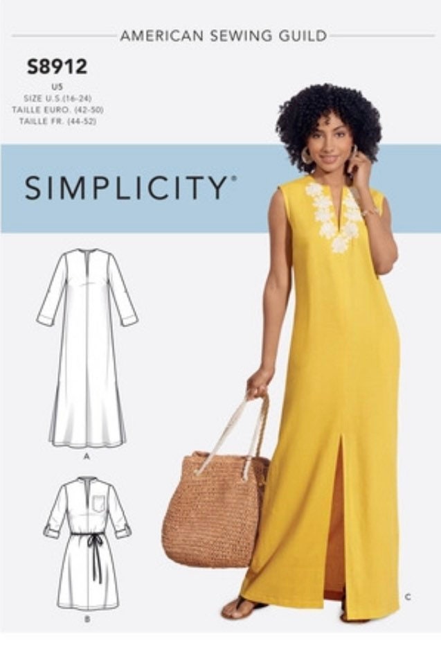 Plus-size Dresses Sewing Pattern Simplicity S8912 Women's | Etsy