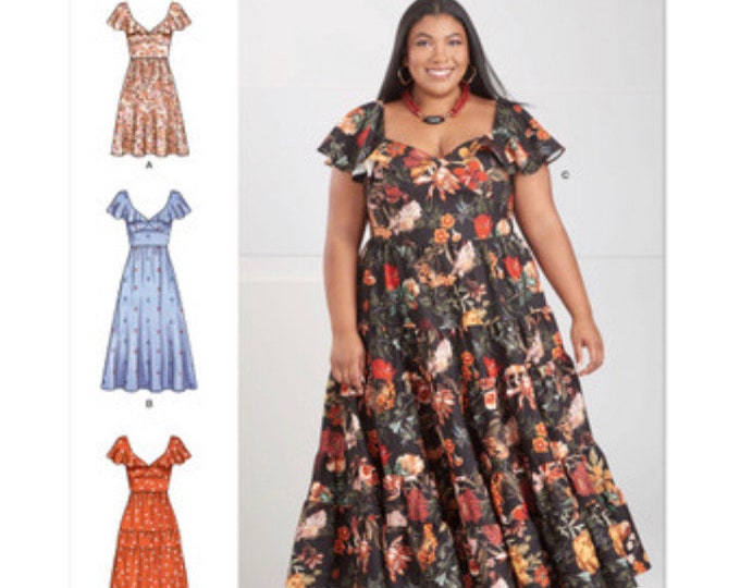 Women’s Plus Size Dress Sewing Pattern Simplicity S9704 Sizes 20W-28W ...