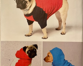 Dog Coat, Raincoat Sewing Pattern Simplicity 1578 Sewing Large Size Dog ...