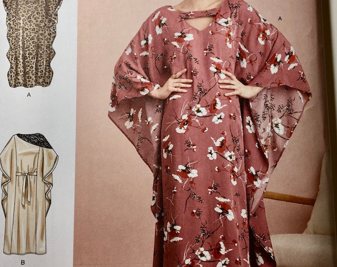 Caftan Sewing Pattern Simplicity S8911 Misses' Knit Caftans Sizes XXS ...