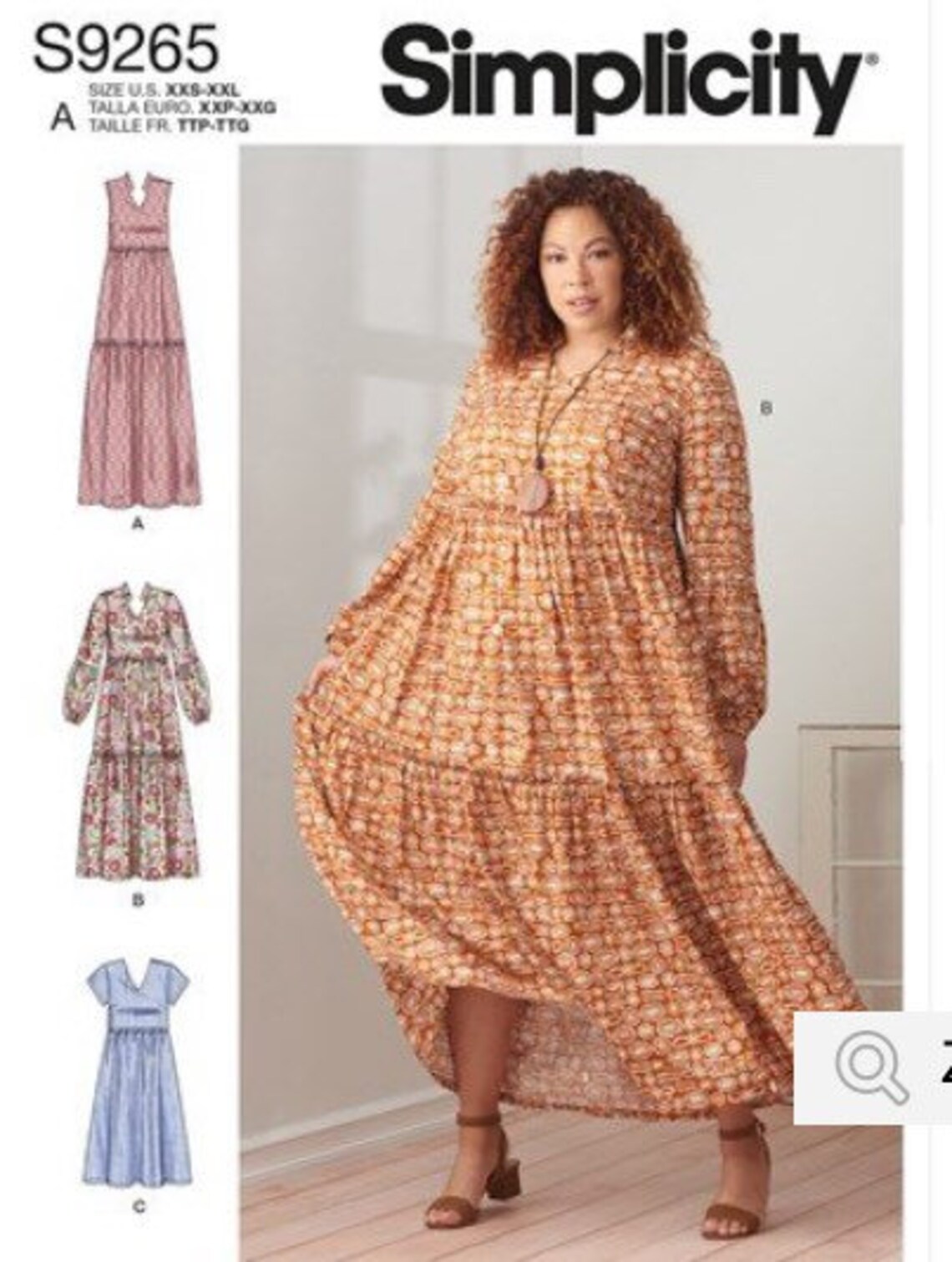 Womens Tiered Dresses Sewing Pattern Simplicity S9265/R10998 | Etsy