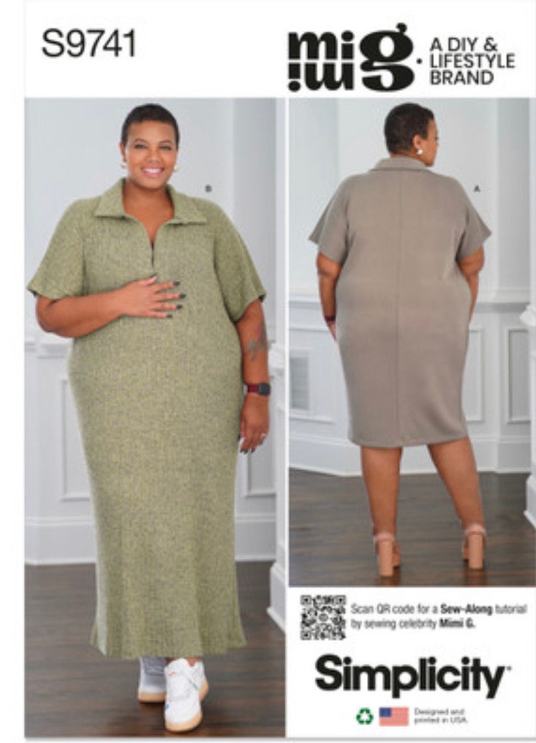 Plus-size Dress Sewing Pattern Simplicity R11777/S9741 Sizes 30W-38W - Etsy