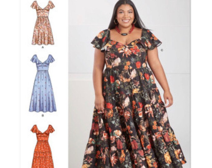 Women’s Plus Size Dress Sewing Pattern Simplicity S9704 Sizes 20W-28W ...