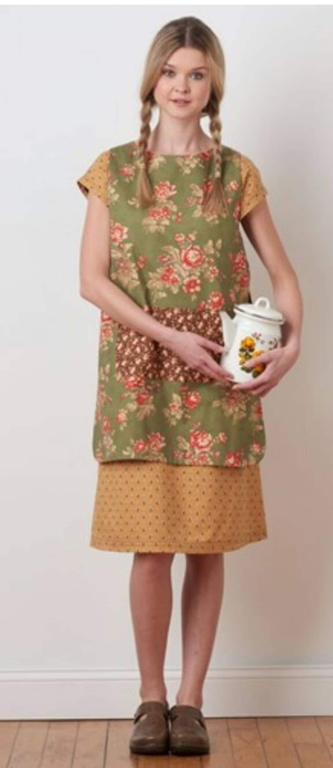 Apron Dress Sewing Pattern Simplicity 8230 Dottie Angel Misses - Etsy