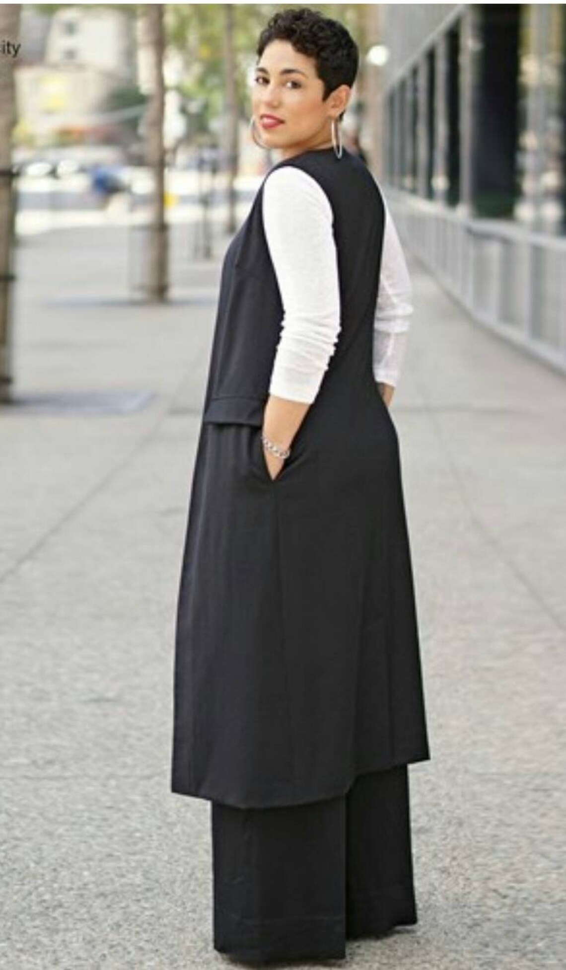 Plus-size Coat Pants Vest Sewing Pattern Simplicity 8177 | Etsy