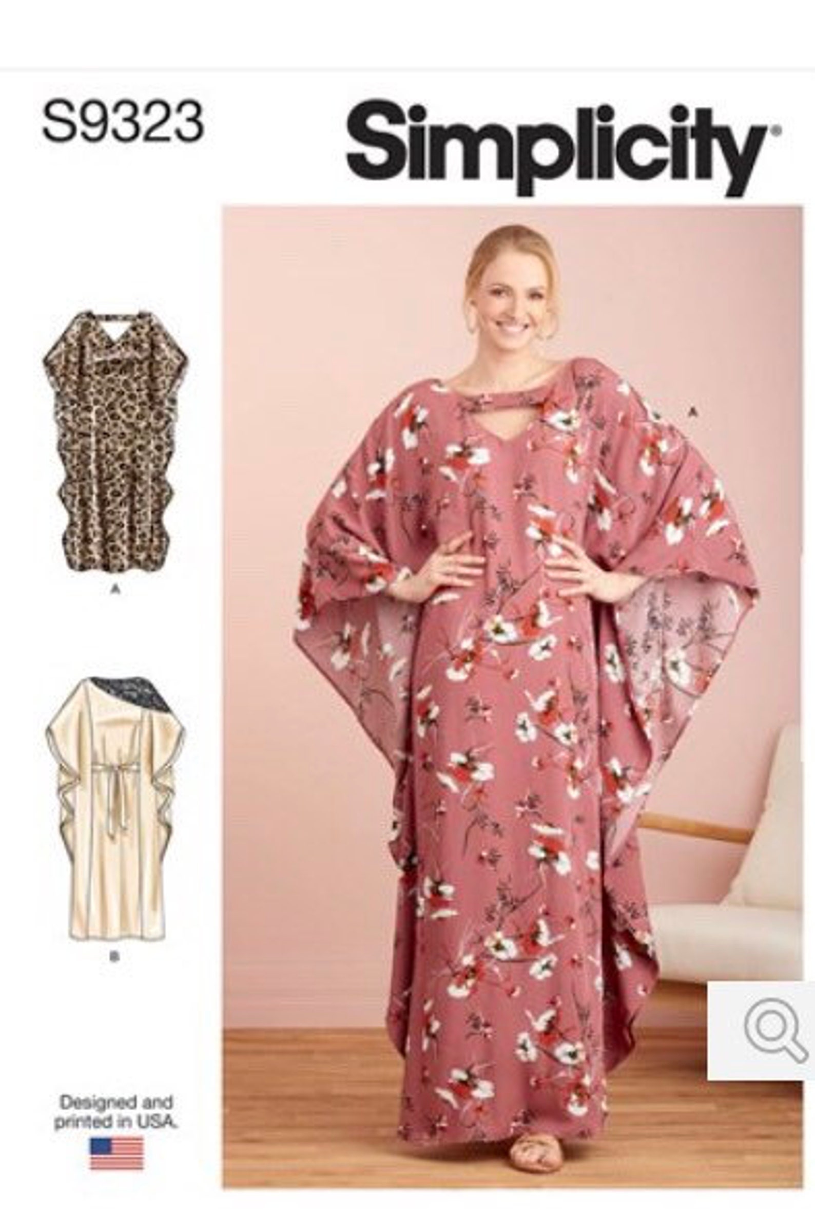 Misses Caftan Sewing Pattern Simplicity S9323 Sizes XS-XL New - Etsy