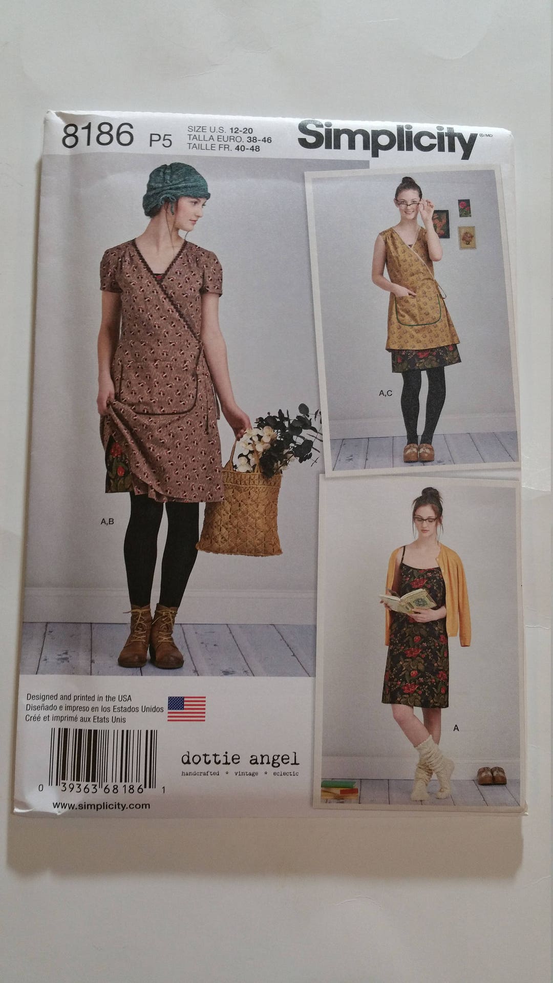 Slip or Slip Dress Simplicity 8186 Sewing Pattern Dottie Angel Sizes 12 ...