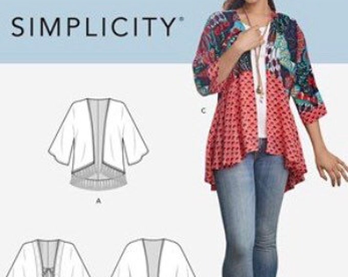 Kimono Sewing Pattern Simplicity S8172 Sizes XXS-XXL Sizes 4-26 New and ...