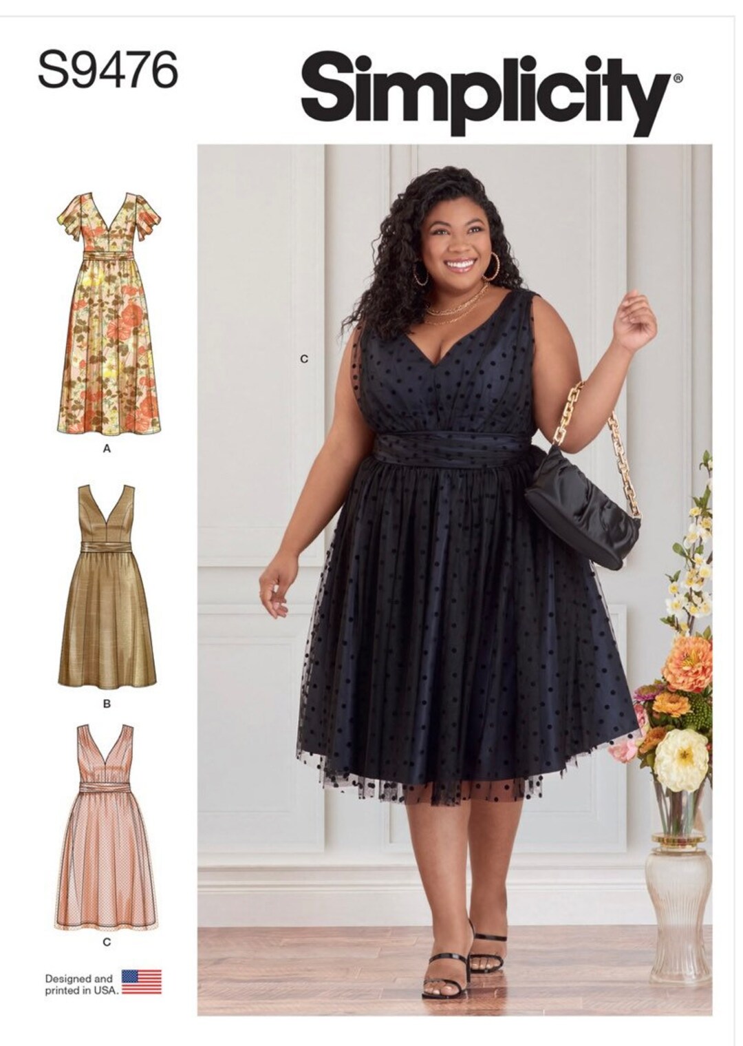 Womens Plus-size Dresses Sewing Pattern Simplicity S9476 Sizes 26W-32W ...