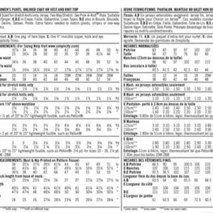 Long Vest, Coat and Pants Sewing Pattern Simplicity 8177 Mimi G Style ...