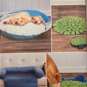 Pet Bed Sewing Pattern Simplicity S9445 Pet Chair Cover and Play Mats ...