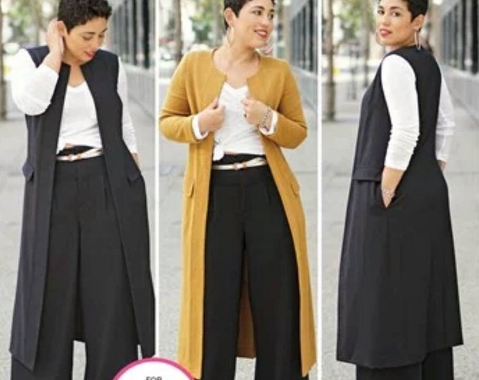 Long Vest Coat and Pants Sewing Pattern Simplicity 8177 Mimi - Etsy