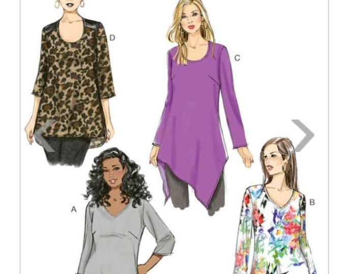 Women's Plus-size Tunic Sewing Pattern Butterick B6263 Plus-size KK 26W ...