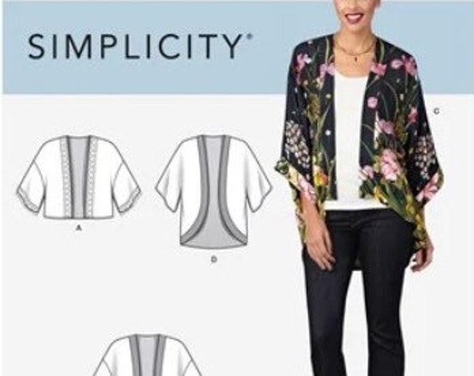 Kimono Sewing Pattern Simplicity S9124 Easy to Sew Misses Kimono ...