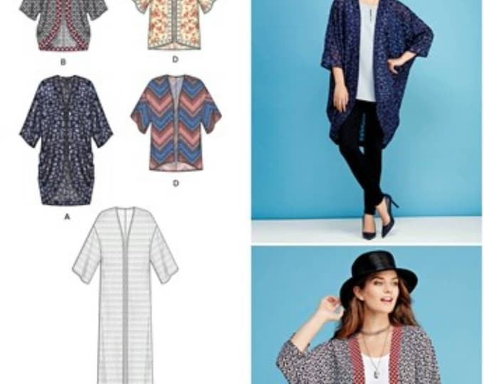 Kimono Sewing Pattern Simplicity 1108 Easy to Sew Sizes XXS-XXL U.S ...
