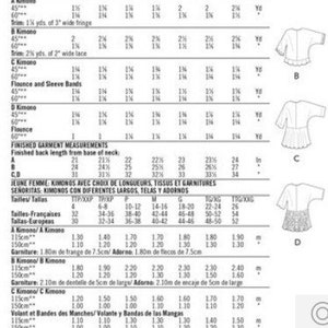 Kimono Sewing Pattern Simplicity S8172 Sizes XXS-XXL Sizes 4-26 New and ...