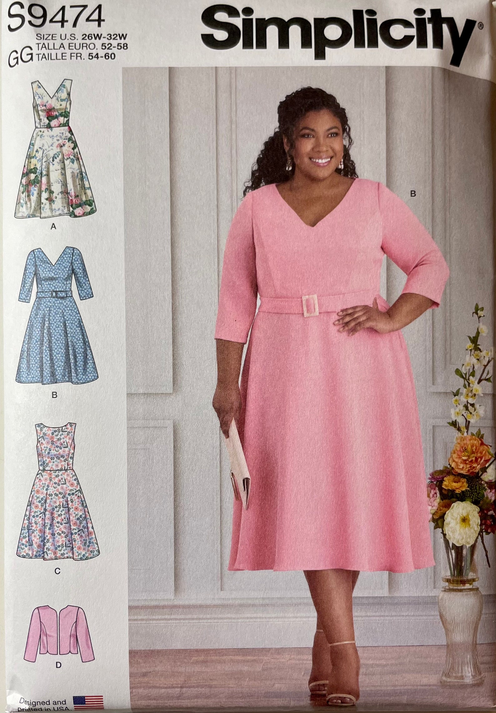 Womens Plus-size Dresses Sewing Pattern Simplicity S9474 - Etsy