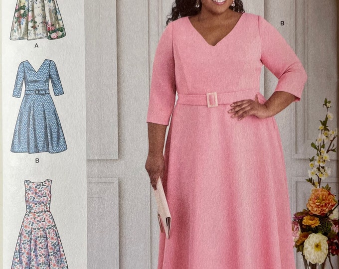 Women’s Plus-size Dresses Sewing Pattern Simplicity S9474 Sizes 26W-32W ...