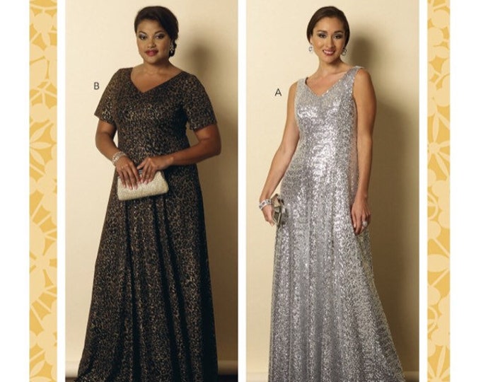 Women’s Long Dress Sewing Pattern Butterick B6146 Sizes XXL-6X - Etsy