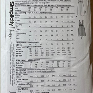 Women’s Plus-size Dresses Sewing Pattern Simplicity S9476 Sizes 26W-32W ...