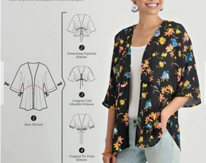 Kimono Sewing Pattern Simplicity S8887 Kimonos Sizes XXS-XXL New and ...