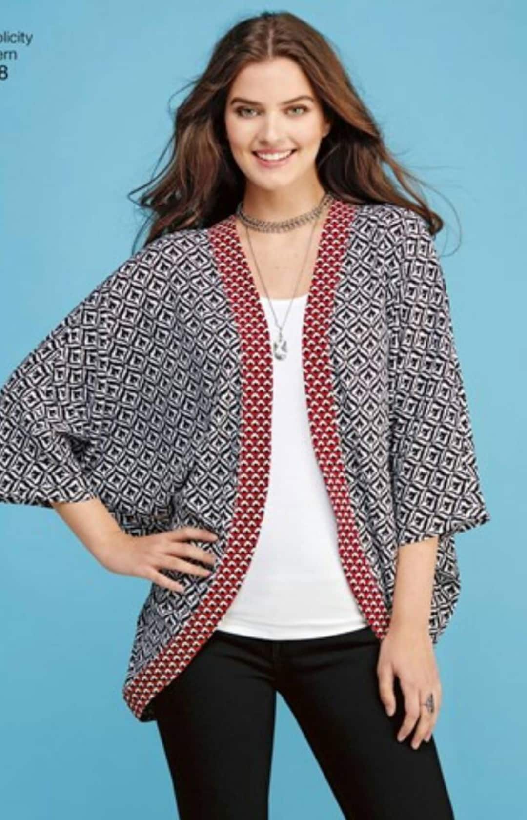 Kimono Sewing Pattern Simplicity 1108 Easy to Sew Sizes XXS-XXL U.S ...