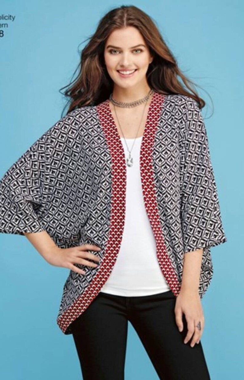 Kimono Sewing Pattern Simplicity 1108 Easy to Sew Sizes - Etsy