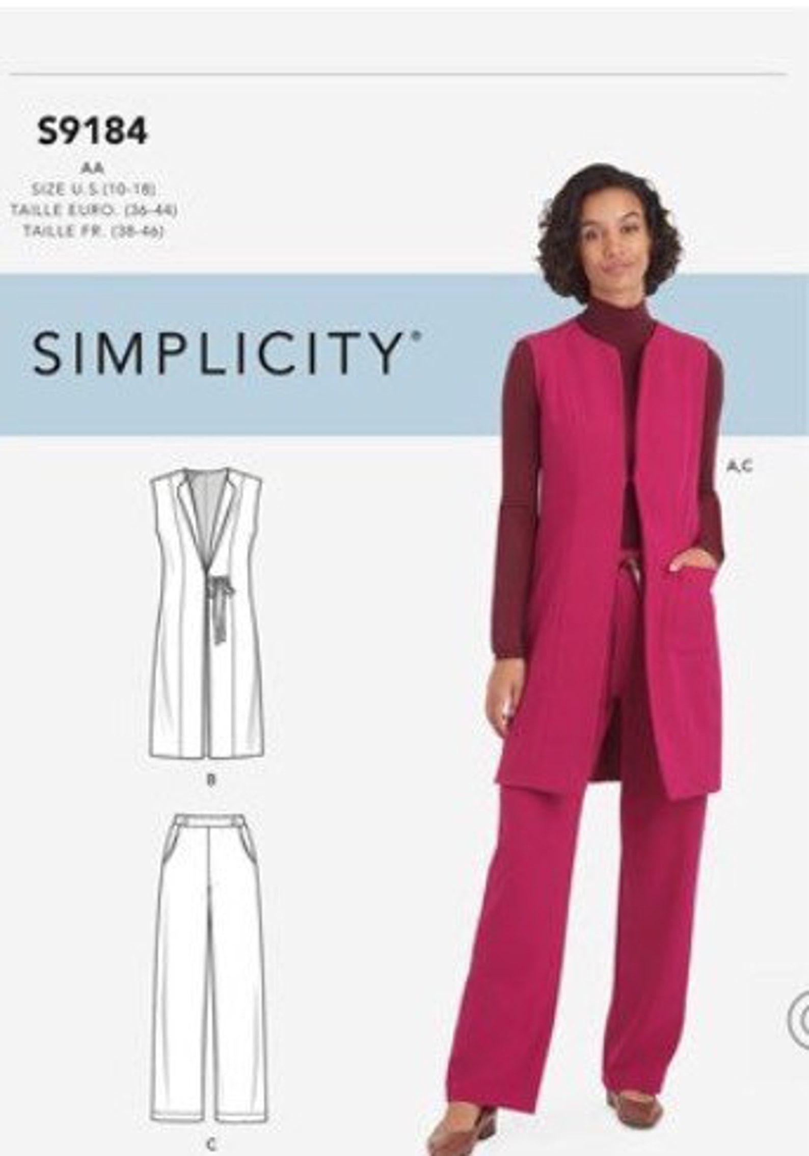 Womens Vest and Pants Pattern Simplicity S9184 New and Uncut | Etsy