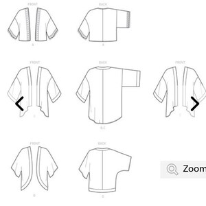 Kimono Sewing Pattern Simplicity S9124 Easy to Sew Misses Kimono ...