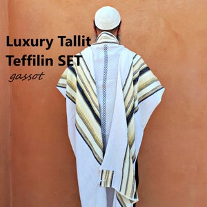 Tallit Set, Tallit for Man, Jewish Gift Judaica, Jewish Prayer Shawl ...