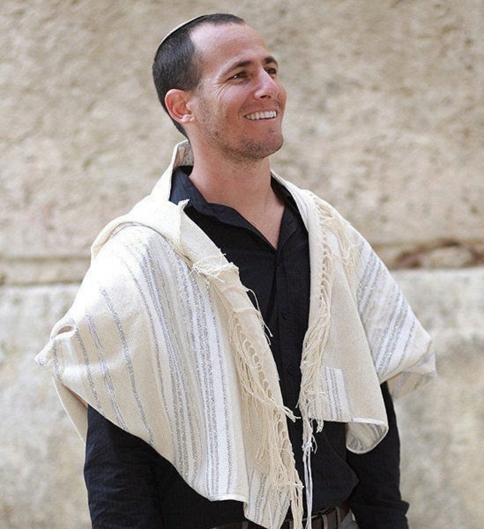 Israeli Tallit Hebrew, Woven Tallit Handmade, Jewish Prayer Shawl ...
