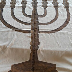 Prayer Shawl Set, Judaica Gift, Menorah Tallit, Jewish Prayer Shawl ...