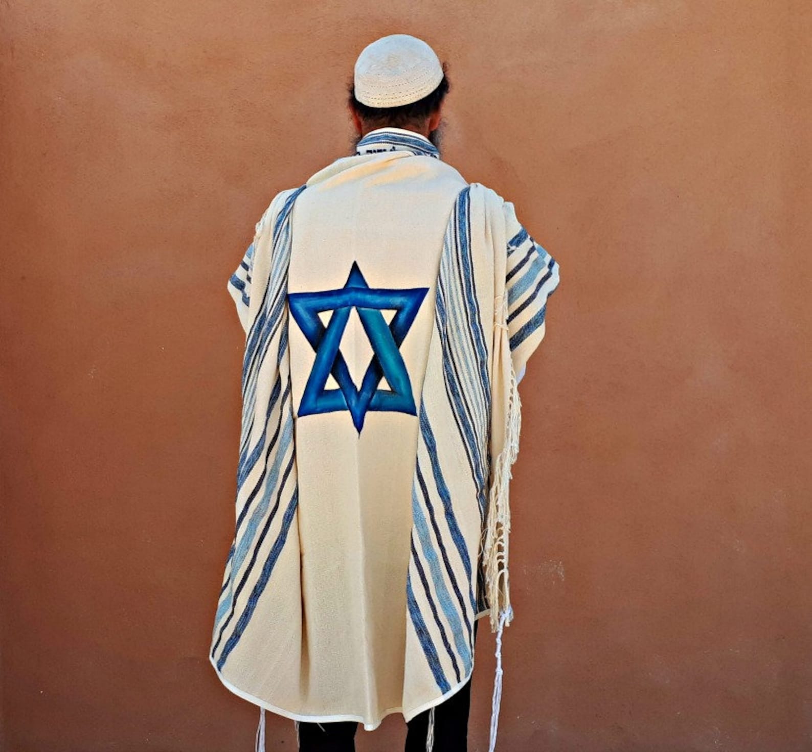 Tallit Set Jewish Prayer Shawl Talit Woven Tallit Jewish - Etsy