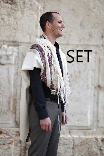 Jewish Wedding High Holidays Woven Tallit Jewish Prayer - Etsy Israel