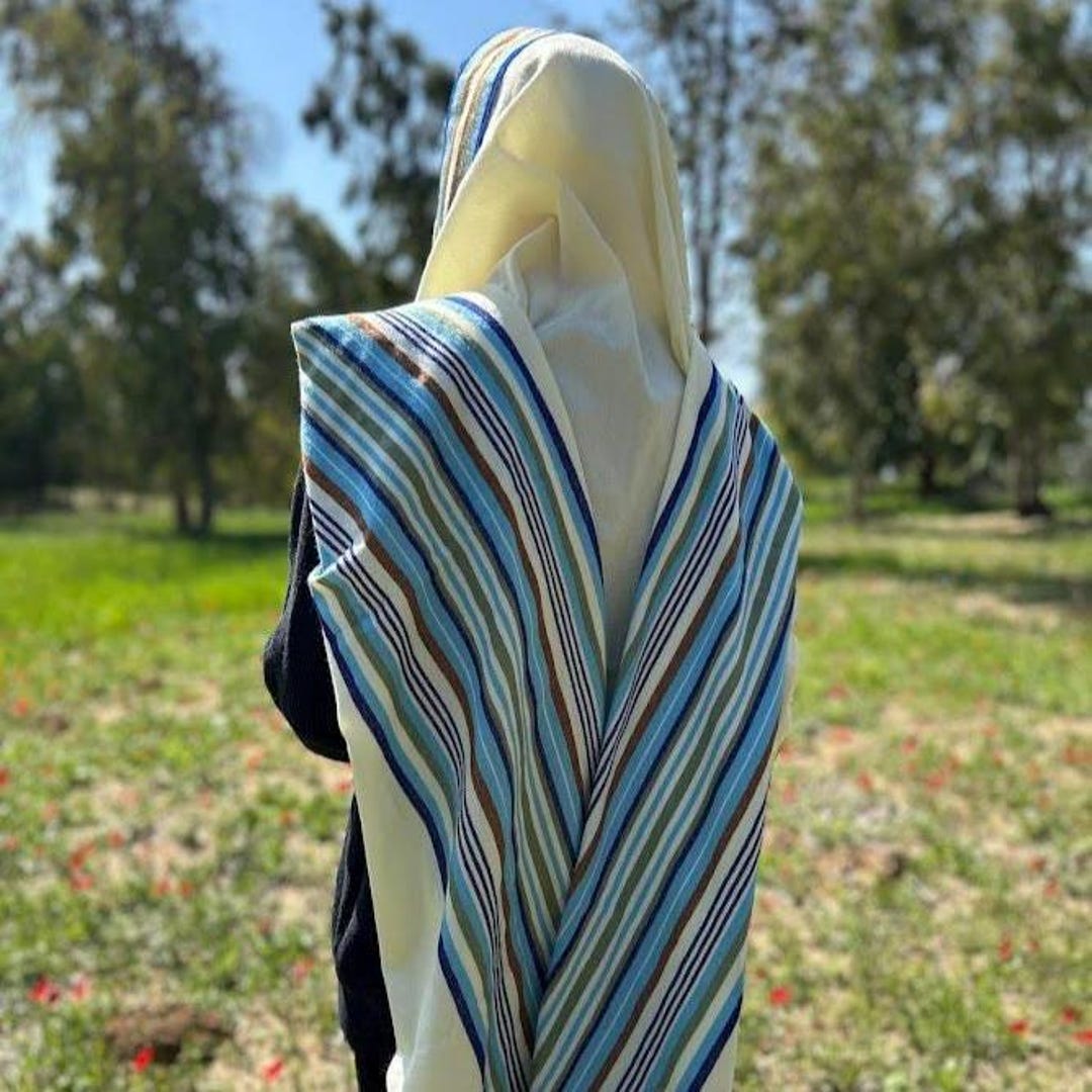 Tallit, Jewish Prayer Shawl, Wool Tallit, Jewish Gift, Handoven Tallit ...
