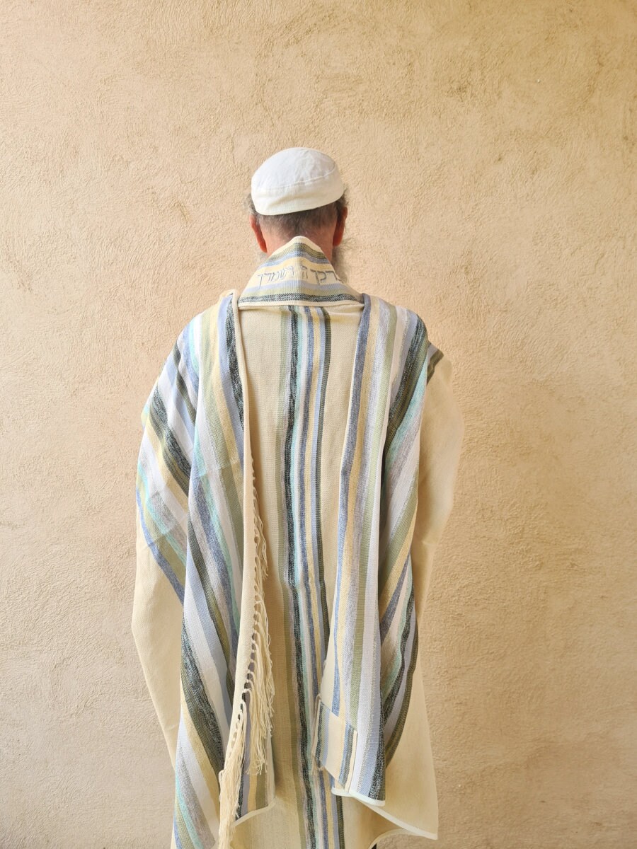 Prayer Shawl, Tallit for Bar Mitzvah, High Holidays, Woven Tallit ...