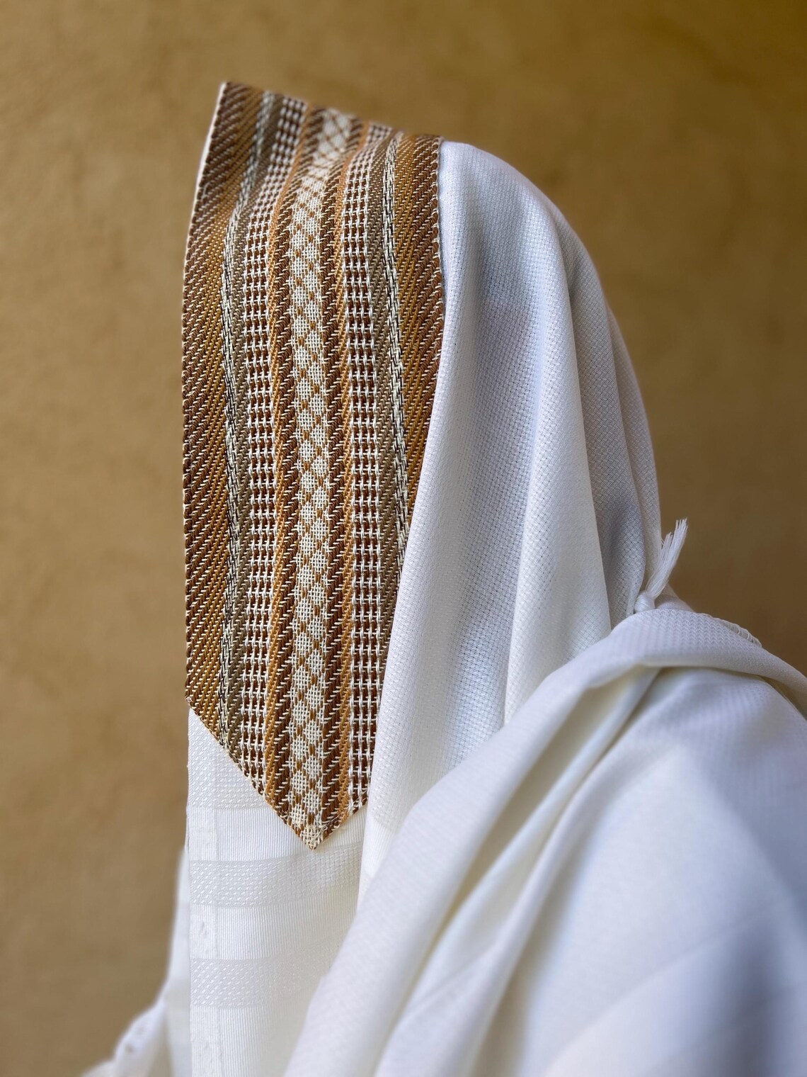 White Tallit for Man, Tallit, Handmade Tallit, Jewish Prayer Shawl ...