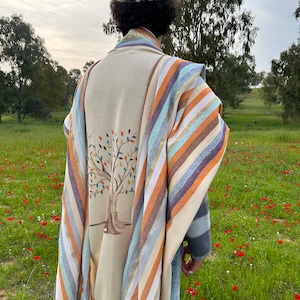 Tallit, Religious Clothing, Cotton Tallit Men, Jewish Wedding Gift ...