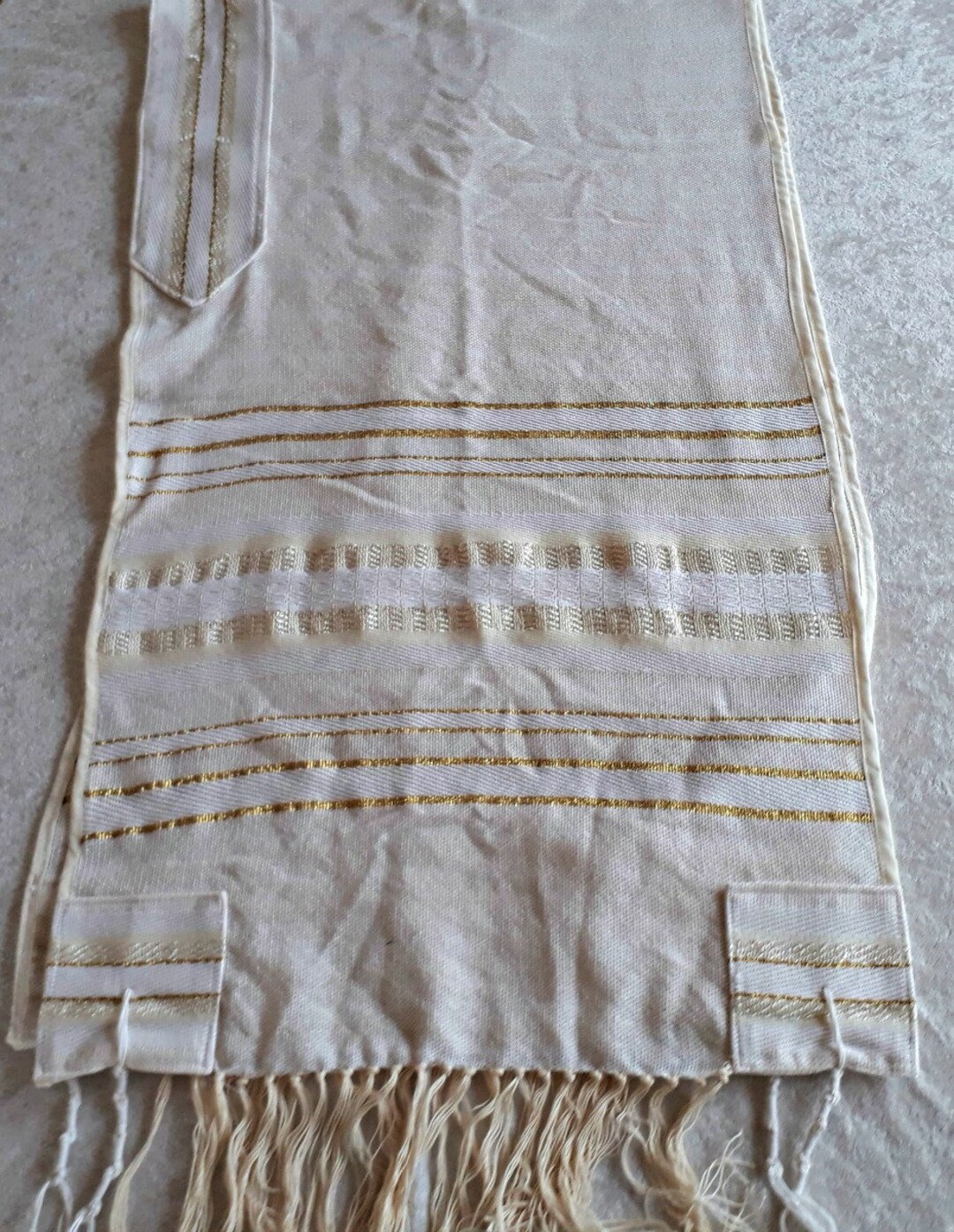 Tallit for Man, Jewish Prayer Shawl, Judaica, Handmade Tallit, Cotton ...