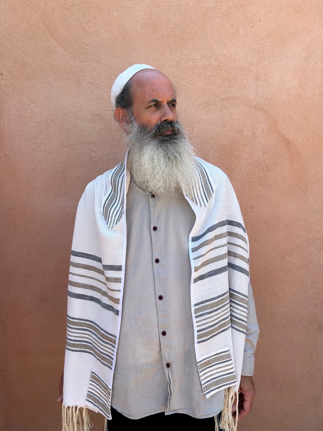 Tallit, Cotton Tallit, Tallit for Men, Judaica, Judaica Bar Mitzva Gift ...