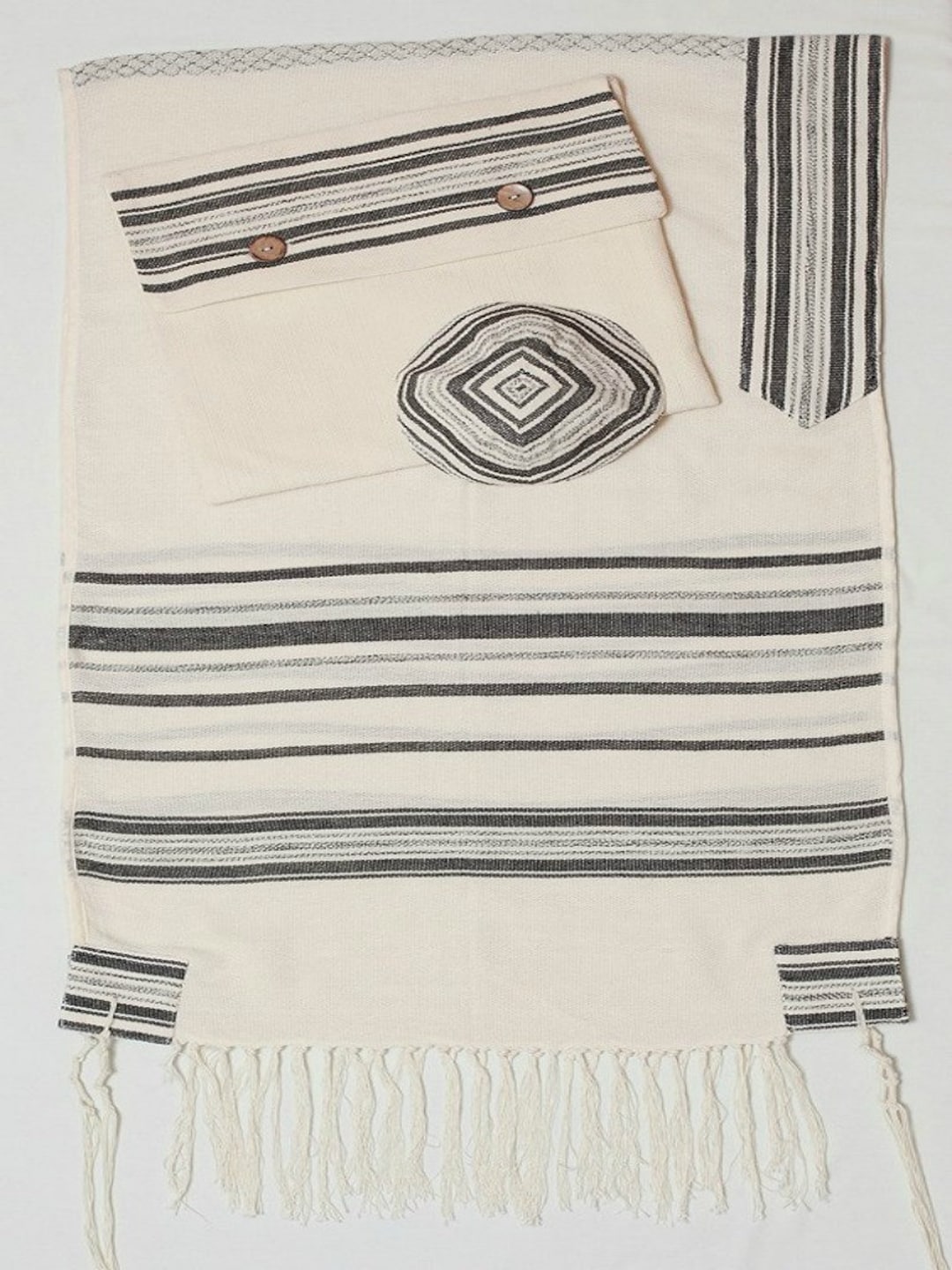 Tallit for Men, Tallit Set, Woven Tallit, Jewish Wedding Gift, Israeli ...