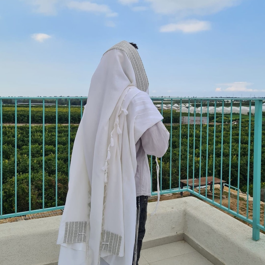 Tallit, Handmade Tallit, Jewish Prayer Shawl, Jewish Man Gift, Wedding ...