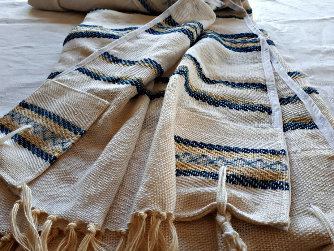 Custom Tallit, Jewish Gift Judaica, High Holidays, Woven Tallit, Jewish ...