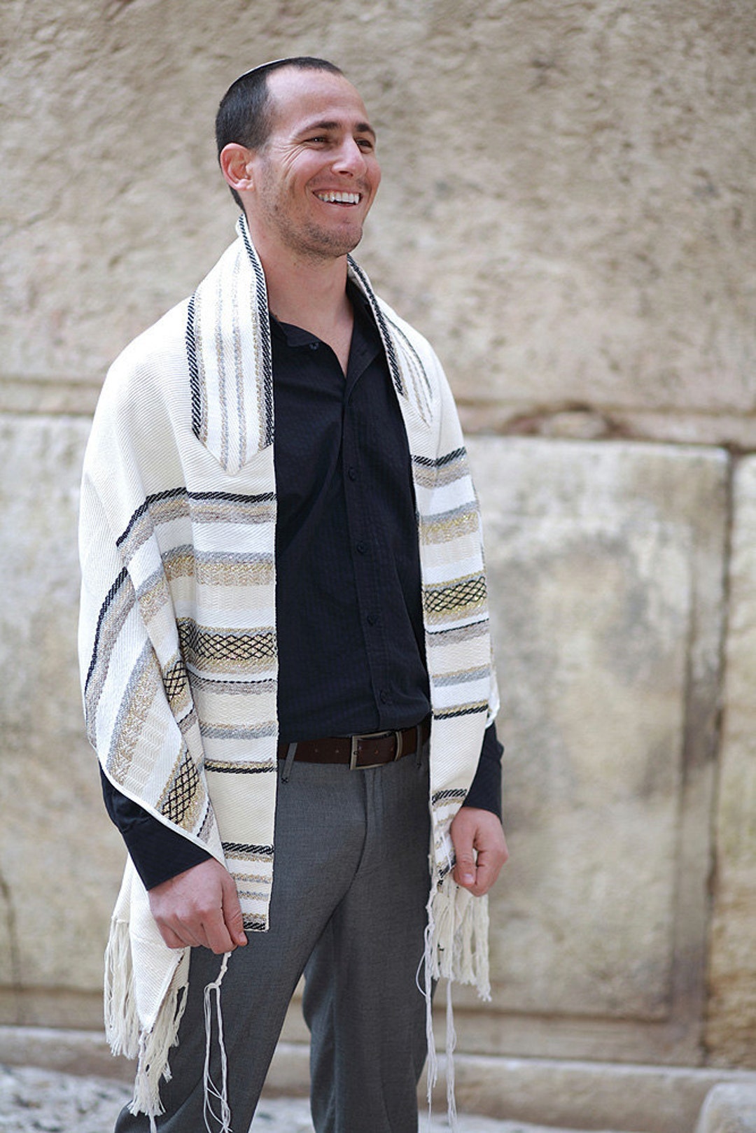Tallit, Tallit for Men, Tallit Set, Jewish Wedding Gift, Woven Tallit ...