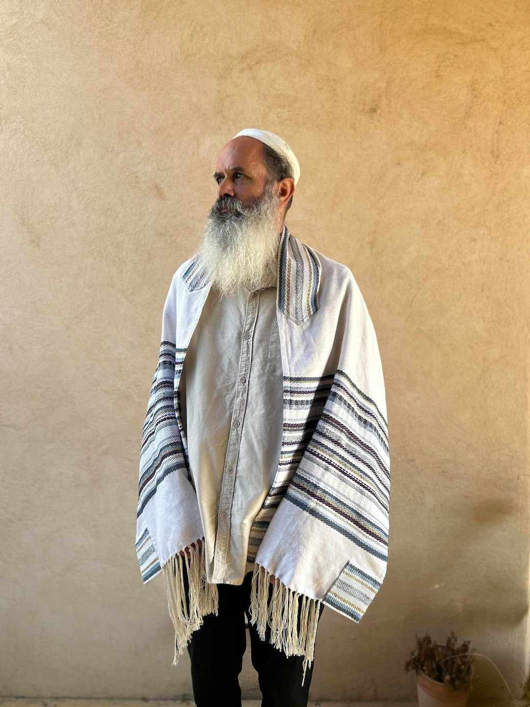 Tallit Katan, Jewish Gift, Woven Tallit, Tzitzit, Judaica Gift, Jewish ...