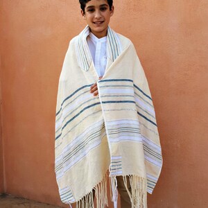 Jewish Prayer Shawl, Jewish Gift Judaica Bar Mitzvah Tallit Woven ...